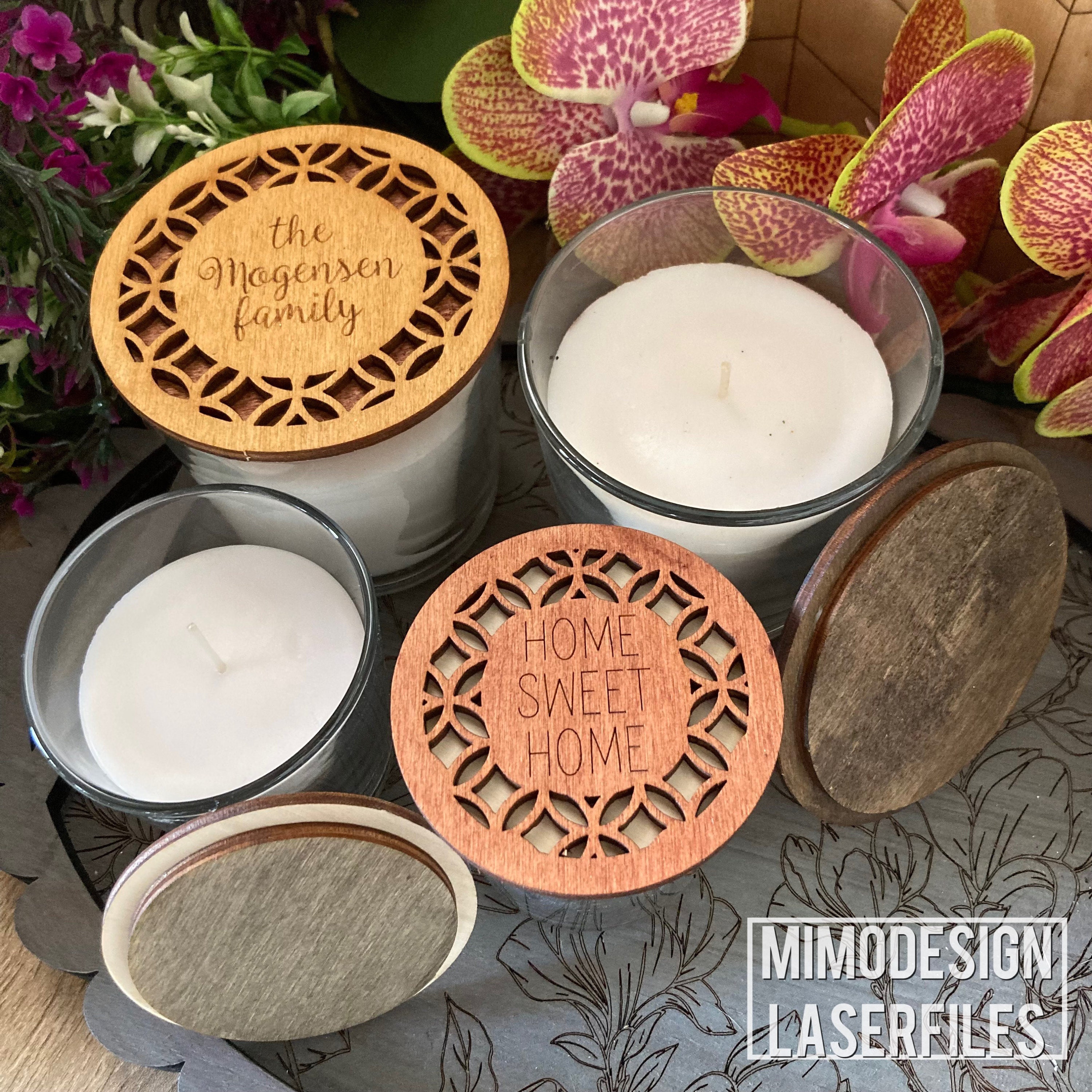 Chic Personalized DIY Candle Lids, Dust Cover for Ikea's SINNLIG ...