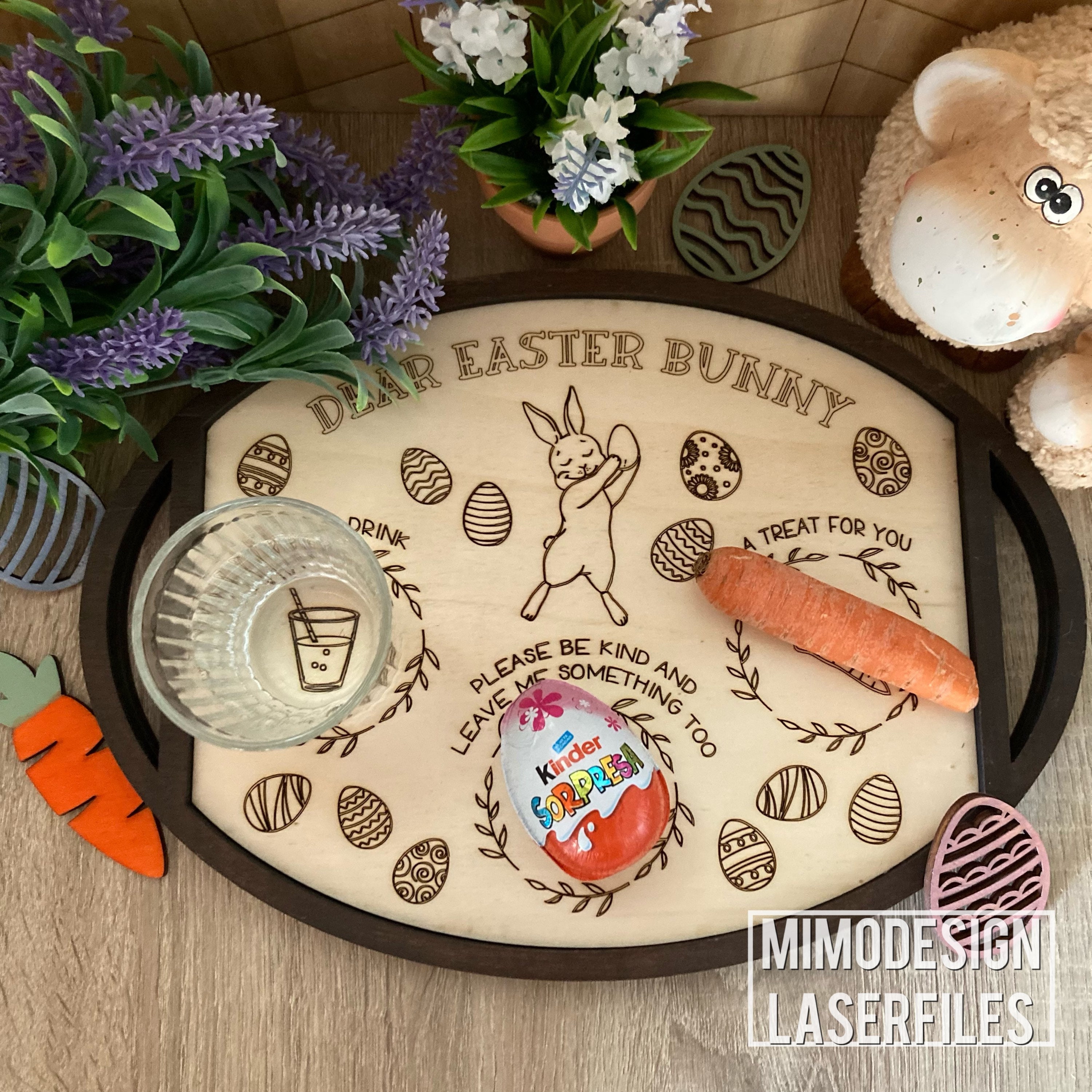ADD ON Easter Treat Tray for Interchangable Seasonal Decor - Etsy