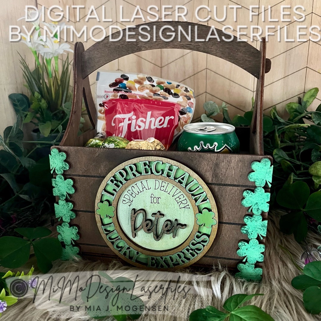 2in1 St. Patrick's Day - Leprechaun Lucky Express Basket for Gifts and ...