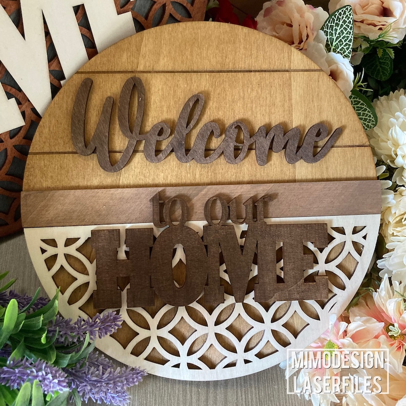 Oversized Split Signs Door Hangers Chainmail Pattern 4 Sizes - Etsy