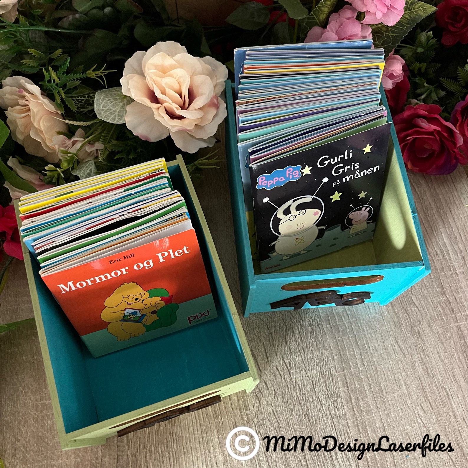 Mini Box / Crate for Small Kids Books, Gifts, Decor, Storage Etc With ...