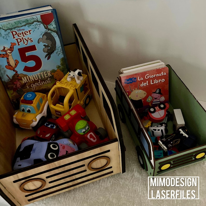 Bus, Camper, Car Shaped Boys Box for Toys, Cars, Books, Decoration ...