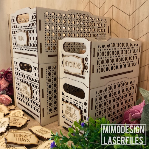 Stacking Pattern Basic Boxes Crates Baskets for - Etsy