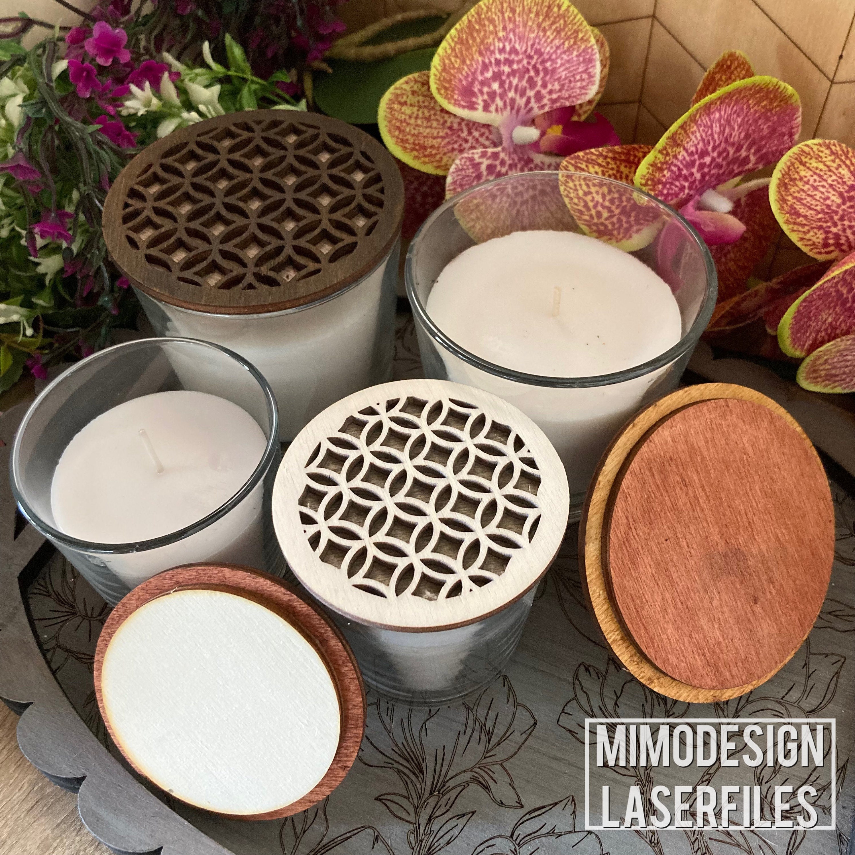 Chic Personalized DIY Candle Lids, Dust Cover for Ikea's SINNLIG ...