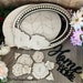 Beaded Frame Sign With 3D Layered Peonies - Home Sweet Home Text and ...