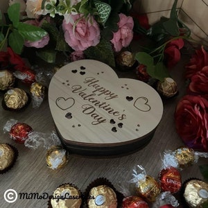 Heart Shaped Chocolate Candy Box With Surprise Tasks for Valentines Day ...