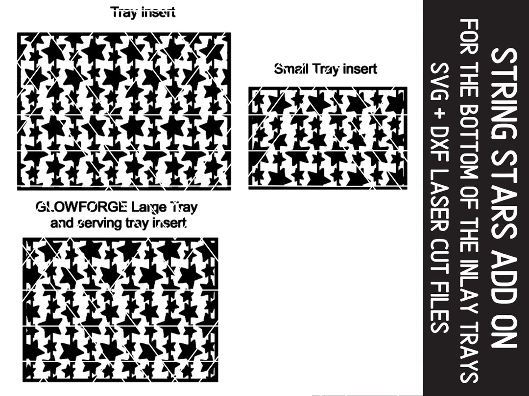 String Stars Inlay (ADD ON) for Decorative Home Decor Trays ...