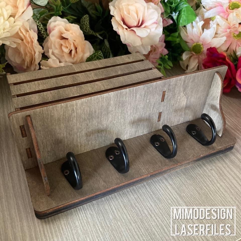 Wall Mounted Key Hanger With Box Chainmail Pattern & Full - Etsy