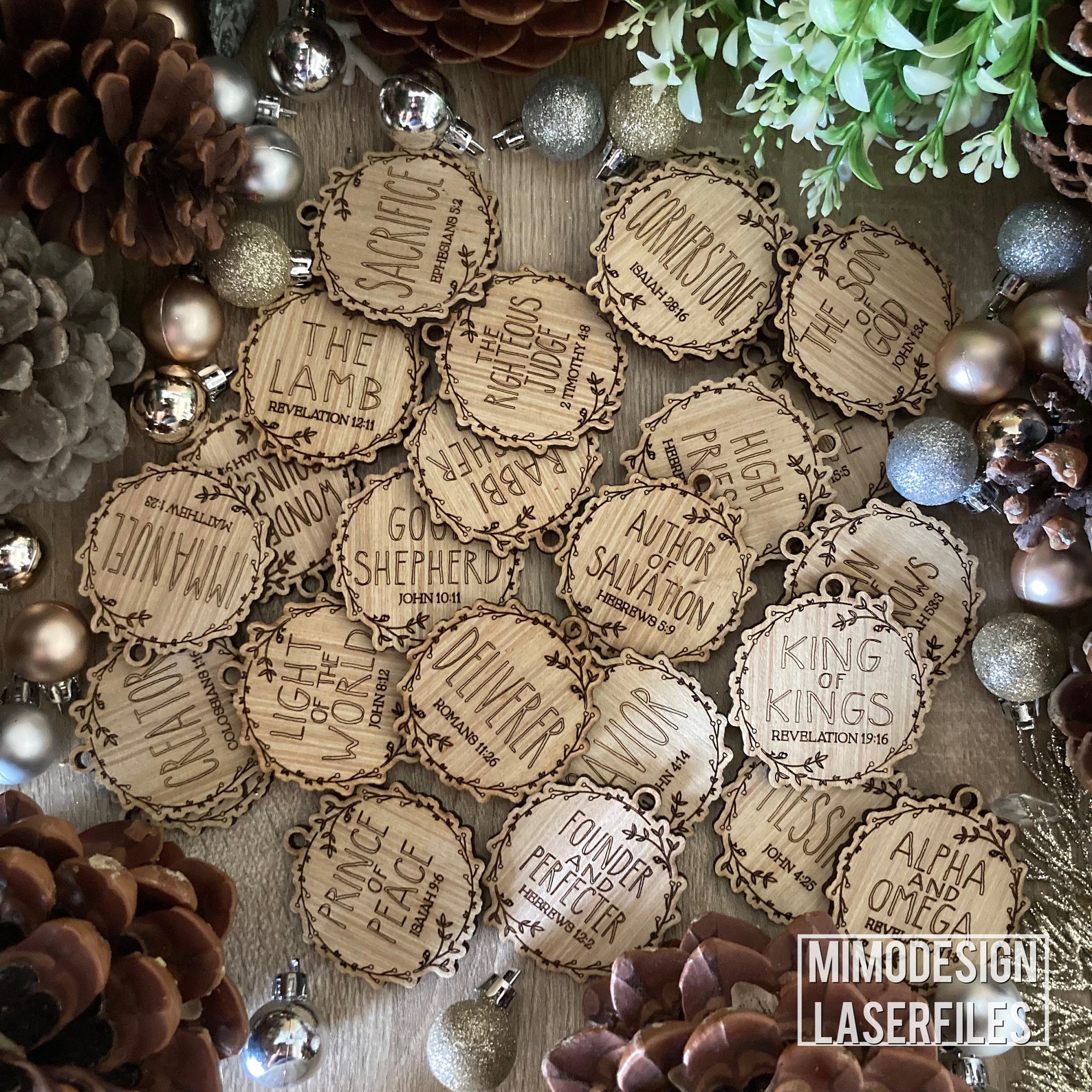 25 Names of Jesus Christ Ornaments Religious Christian God - Etsy Canada