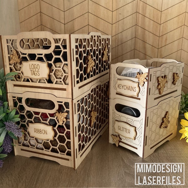 Wood File Crates - Etsy UK