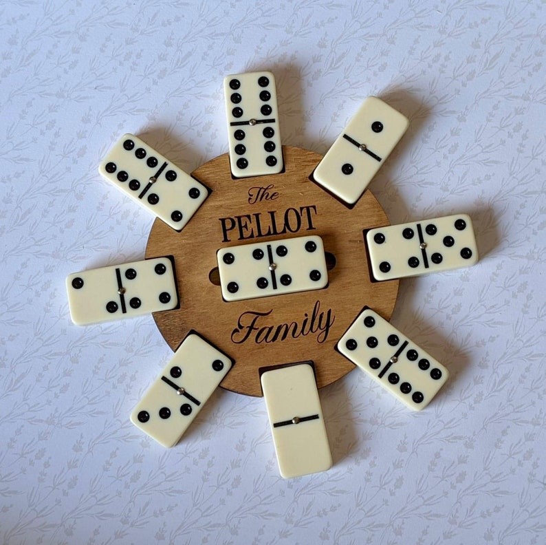 Mexican Train Dominoes Game and Domino Holder Glowforge Ready - Etsy