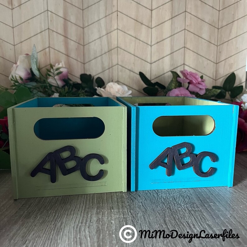 Mini Box / Crate for Small Kids Books, Gifts, Decor, Storage Etc With ...