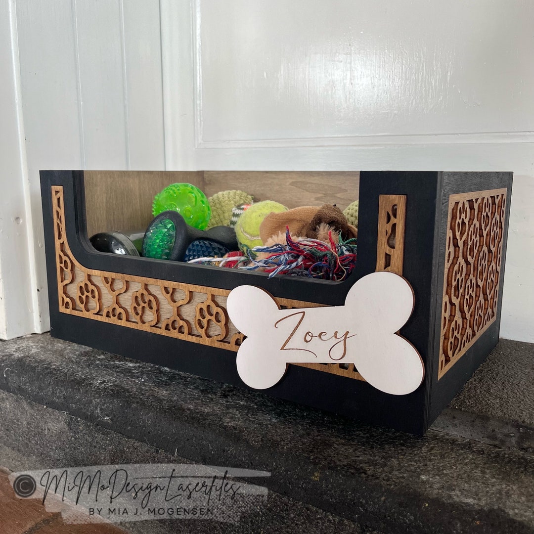 Dog Toy Box for Toys, Blankets, Leashes, Accessory, Decoration, Food ...