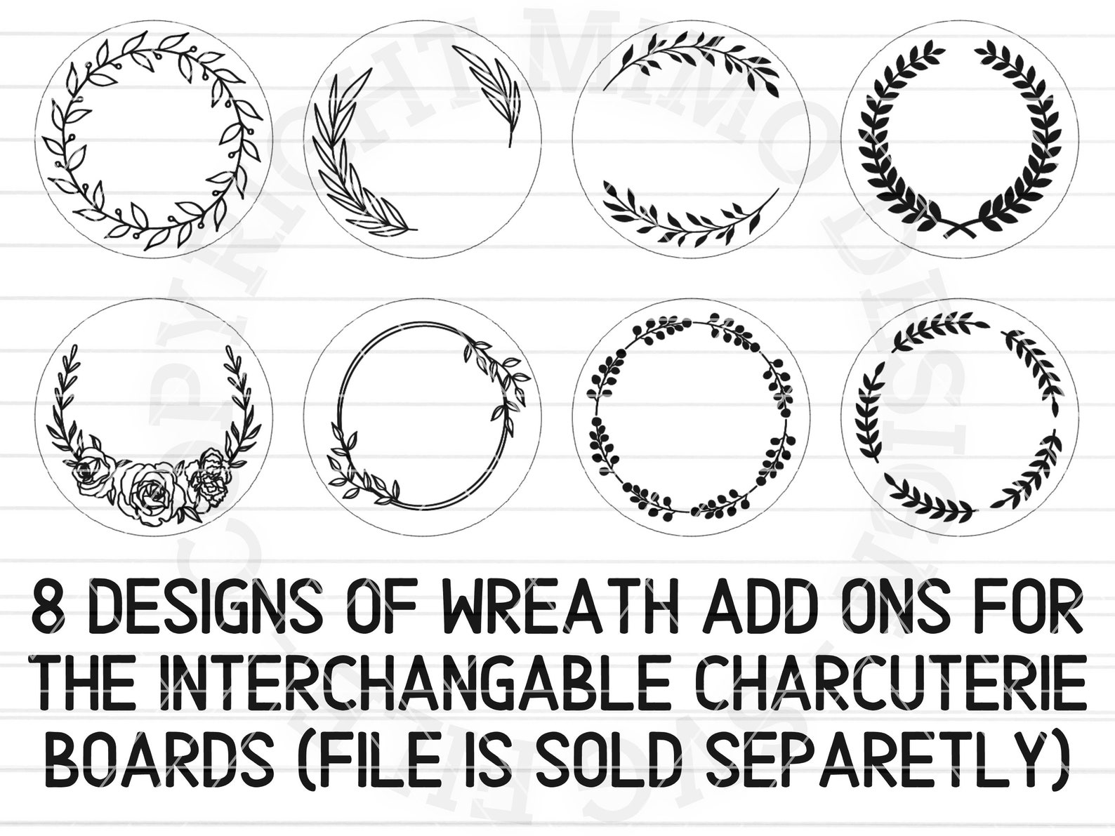 ADD-ON Discs for Interchangable Charcuterie Boards / Wreath - Etsy