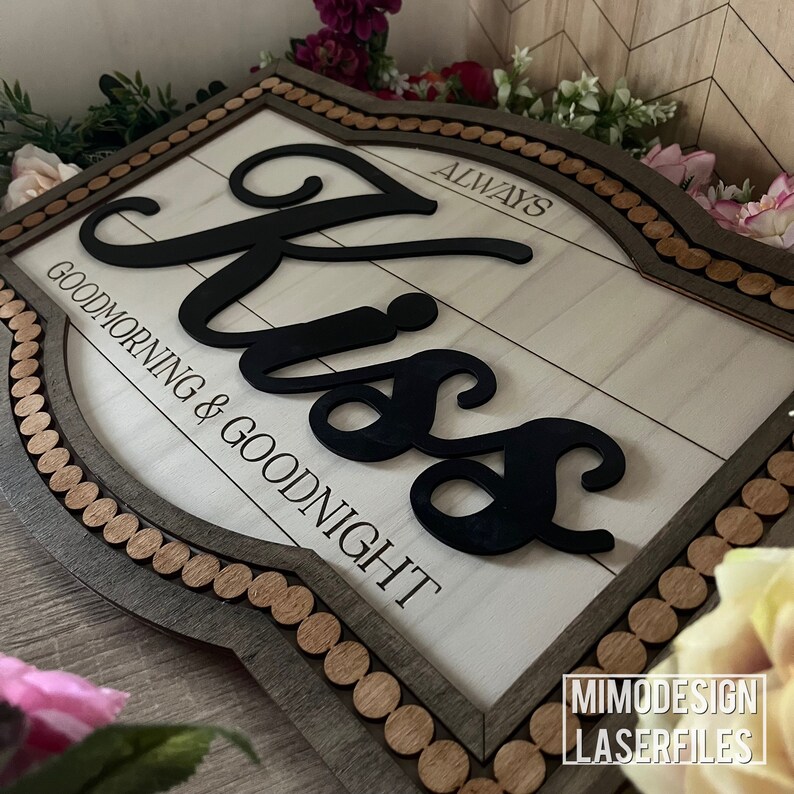 Bedroom Beaded Frame Sign / Door Hanger Farmhouse Style, Blank Frame ...