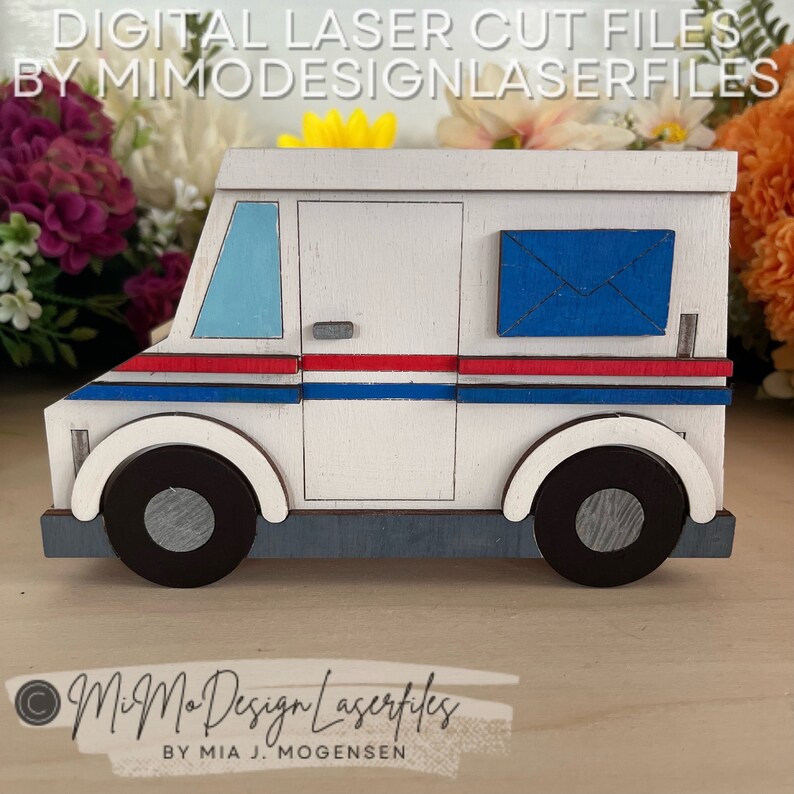 Mini Postal Service USPS Van / Car Gift Box / Crate for Personalization ...