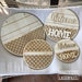 Oversized Split Signs Door Hangers, Chainmail Pattern 4 Sizes 23, 18 ...