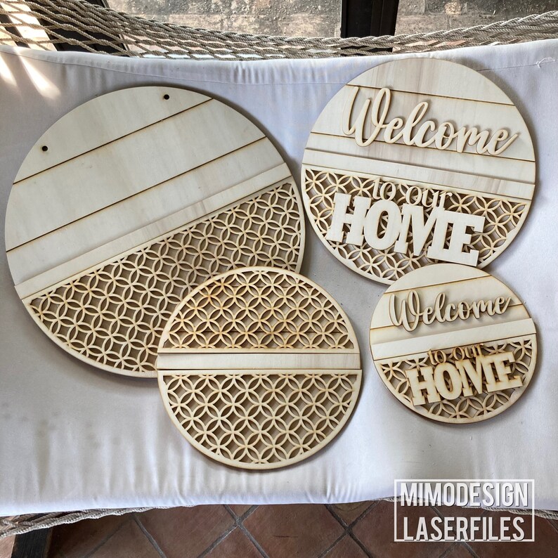 Oversized Split Signs Door Hangers Chainmail Pattern 4 Sizes - Etsy