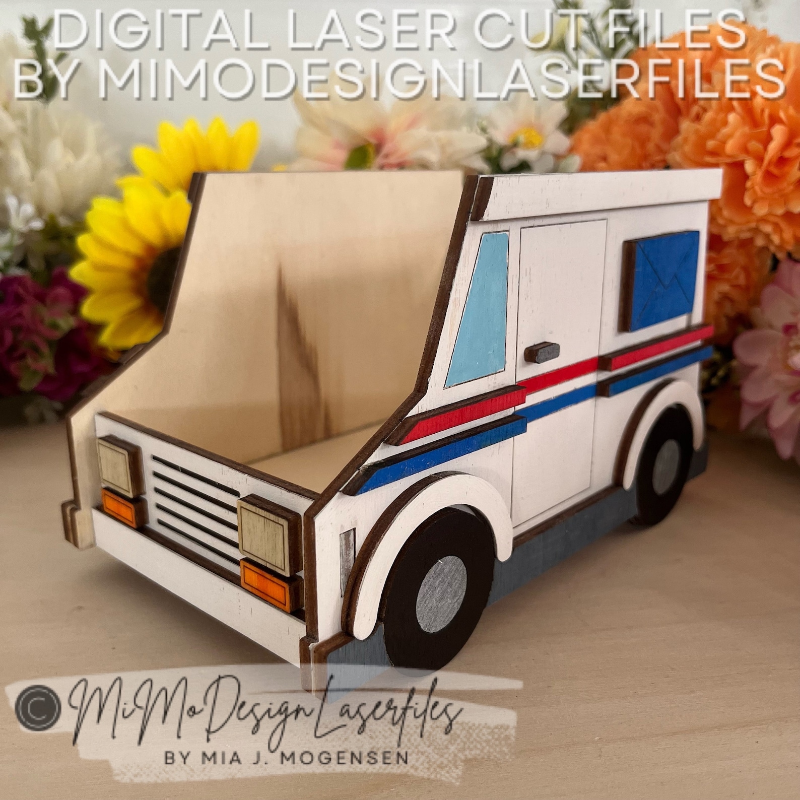 Mini Postal Service USPS Van / Car Gift Box / Crate for Personalization ...
