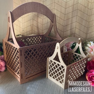 Arabesque Baskets Bundle Big + Mini for Holding Wine, Decor, Snacks ...