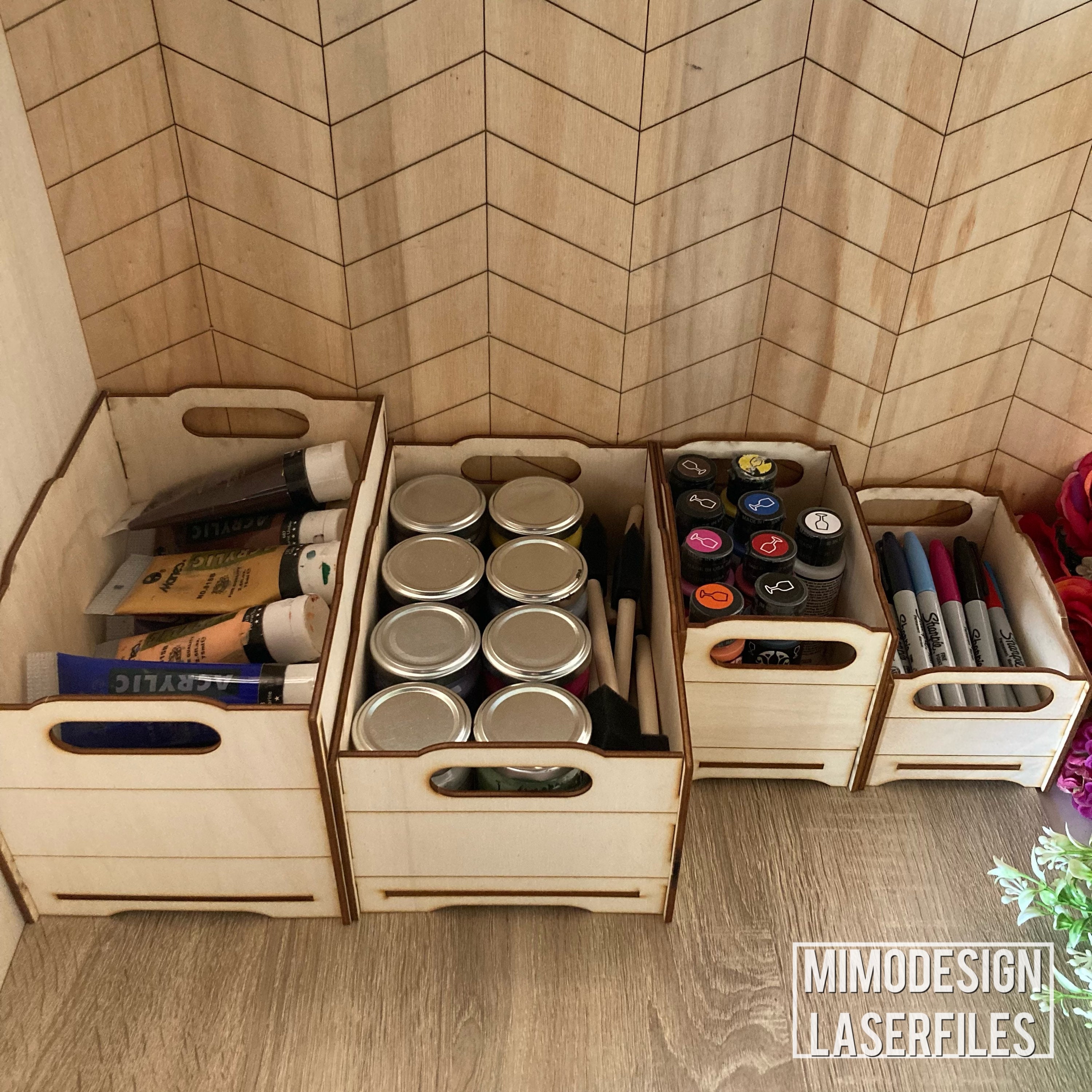 Stacking Basic Boxes Crates Baskets for Personalization | Etsy Australia