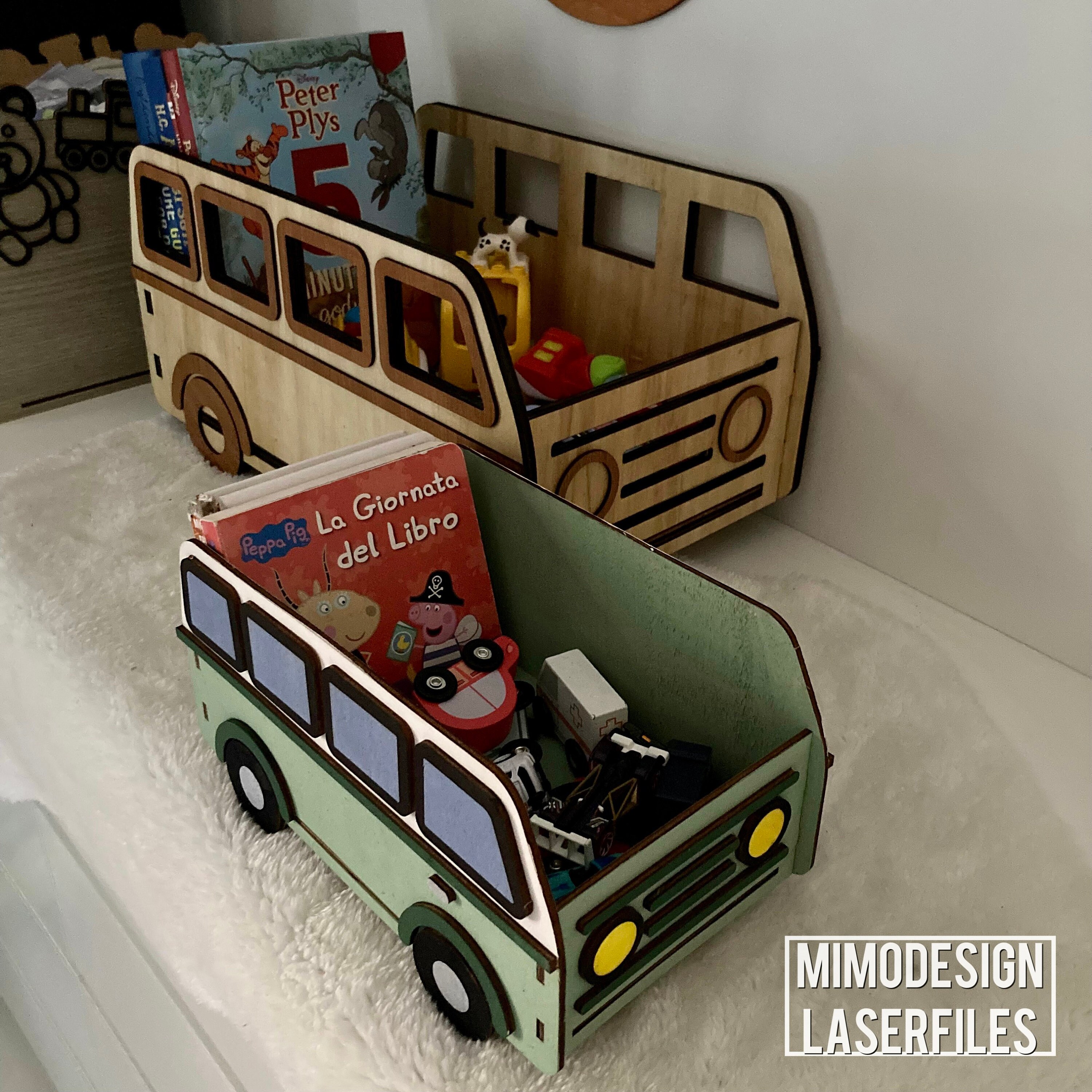 Bus, Camper, Car Shaped Boys Box for Toys, Cars, Books, Decoration ...