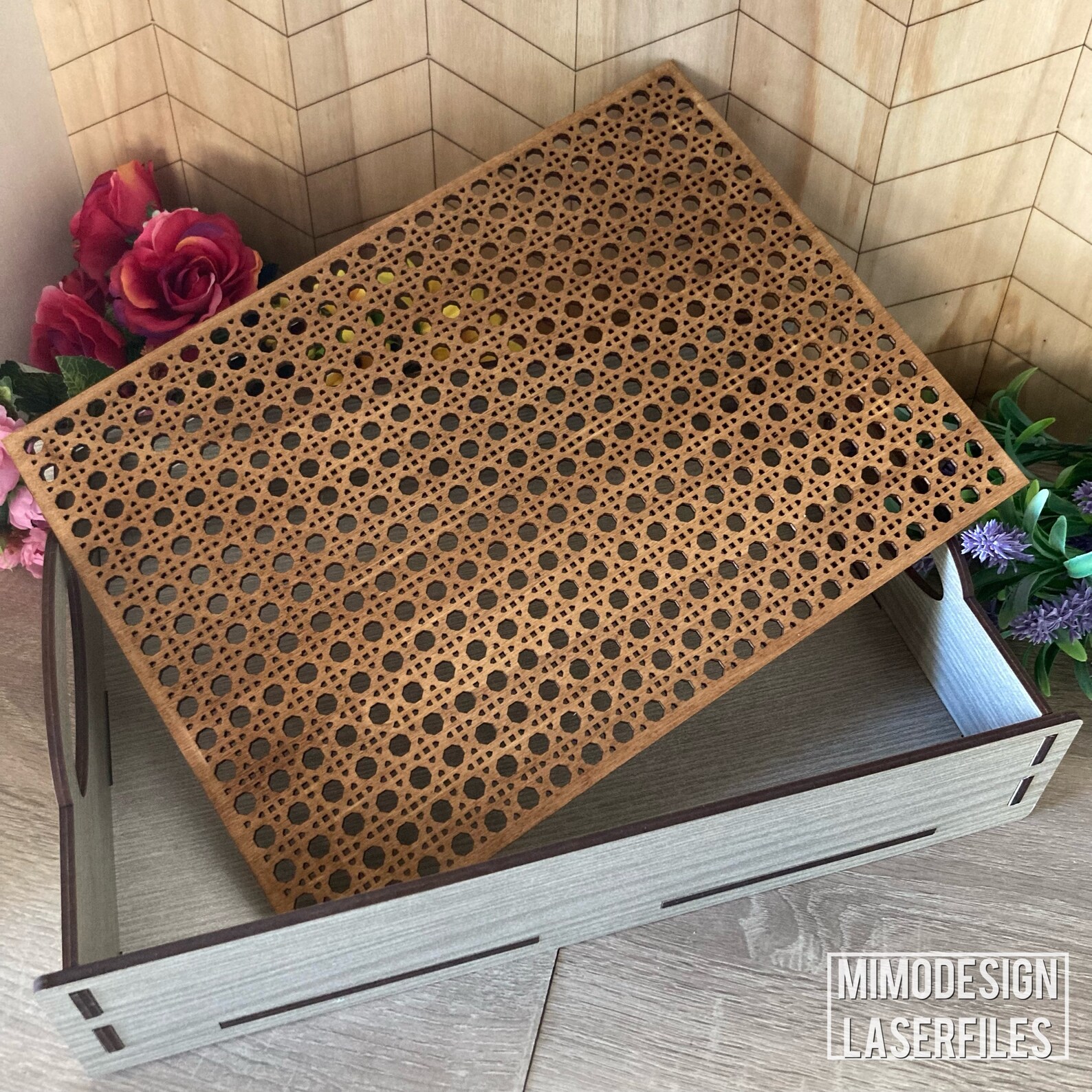 Rattan Inlay (ADD ON) for Decorative Home Decor Trays With ...