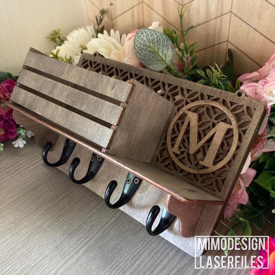 Wall Mounted Key Hanger With Box Chainmail Pattern & Full - Etsy