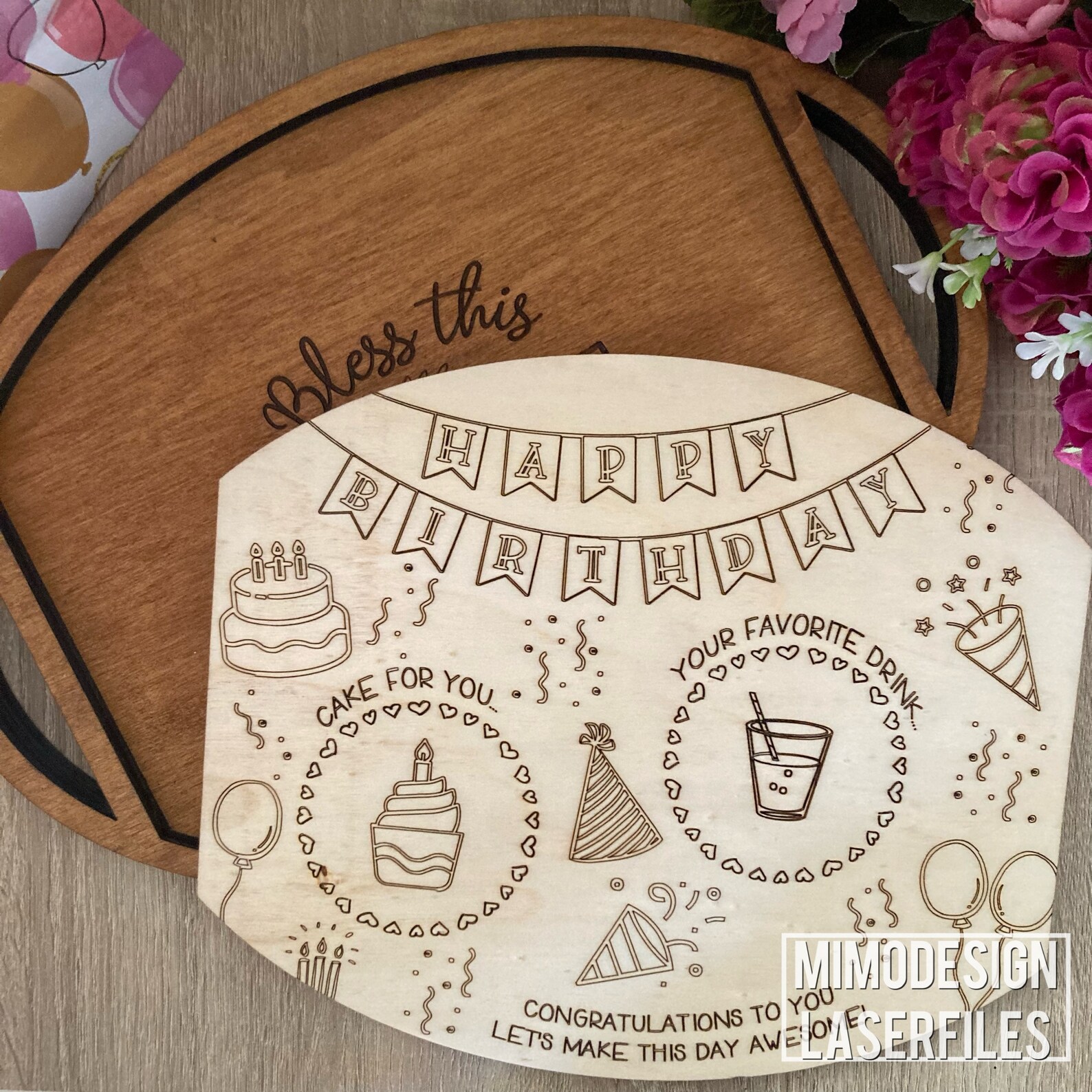 ADD ON Happy Birthday Treat Inlay for Intechangable Multi - Etsy