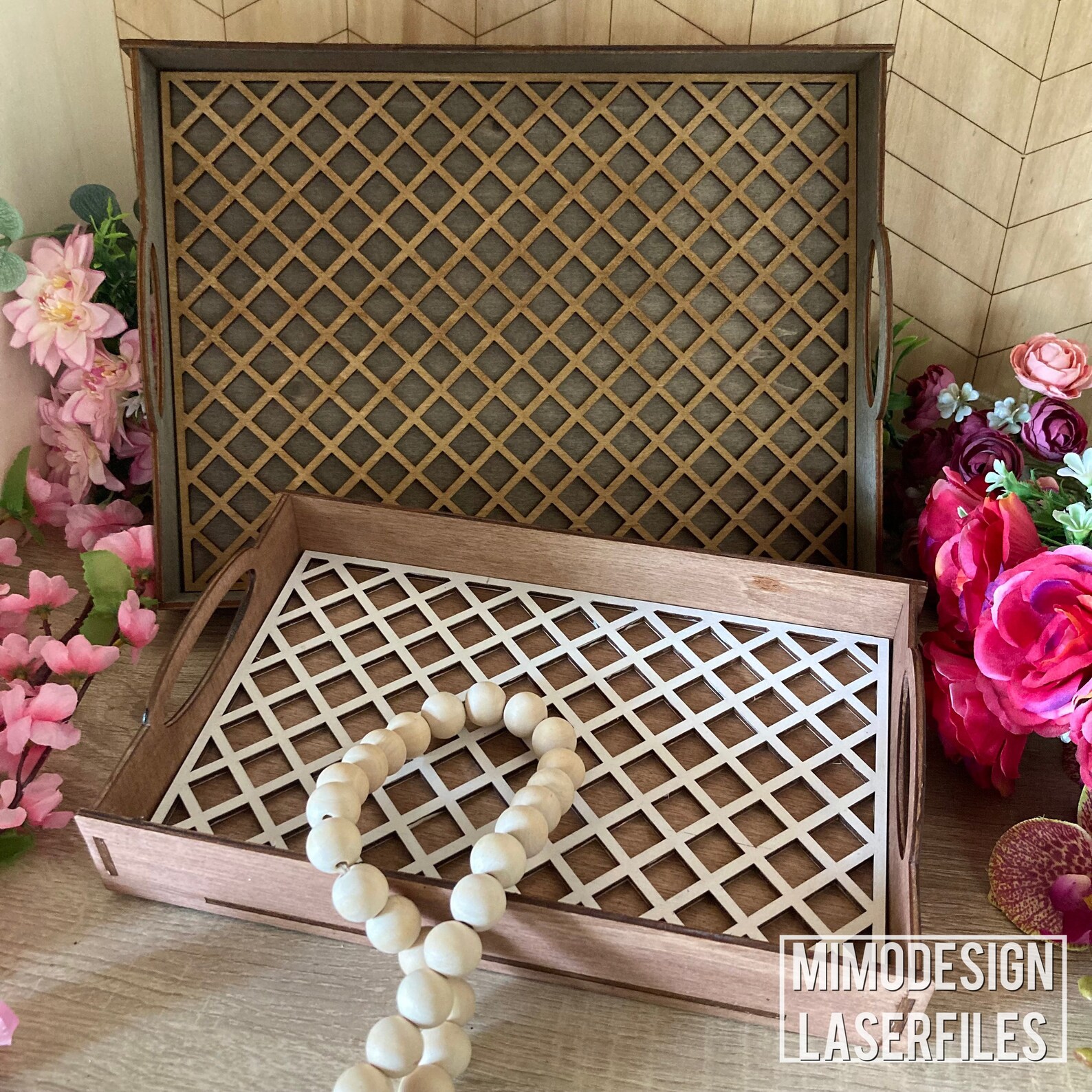 Decorative Home Decor Inlay Trays With Interchangable - Etsy