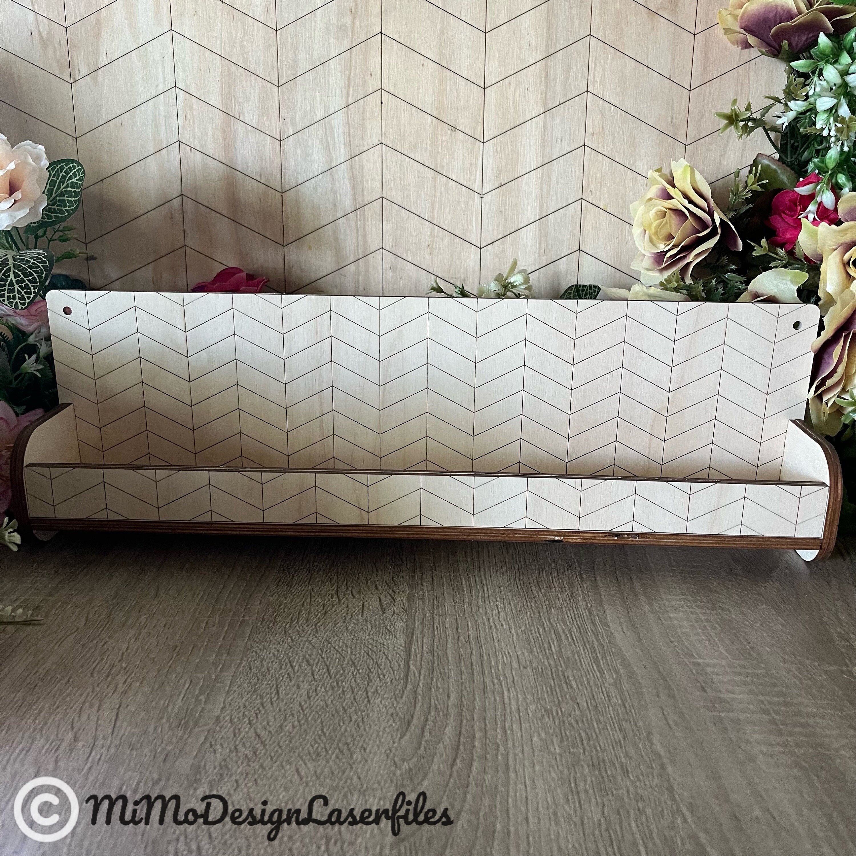Wall Mounted Storage Shelf SVG | Single Line Scored Pattern Rack ...