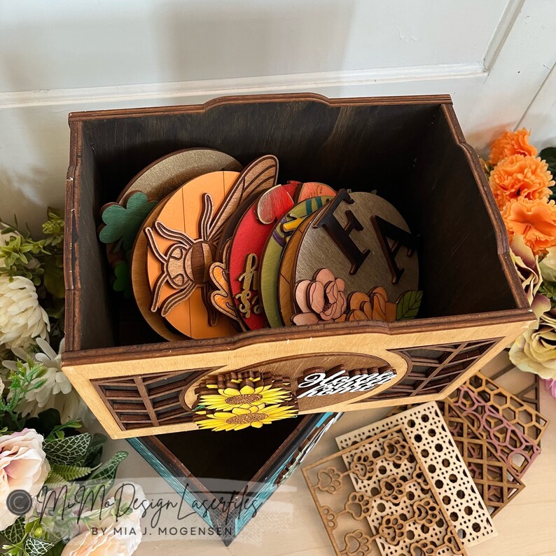 Interchangeable Stacking Boxes | Modular Laser Cut Crate System for Add-ons & Patterns | SVG ...