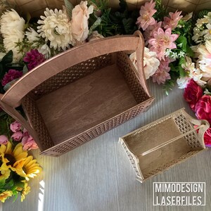 Arabesque Baskets Bundle Big + Mini for Holding Wine, Decor, Snacks ...