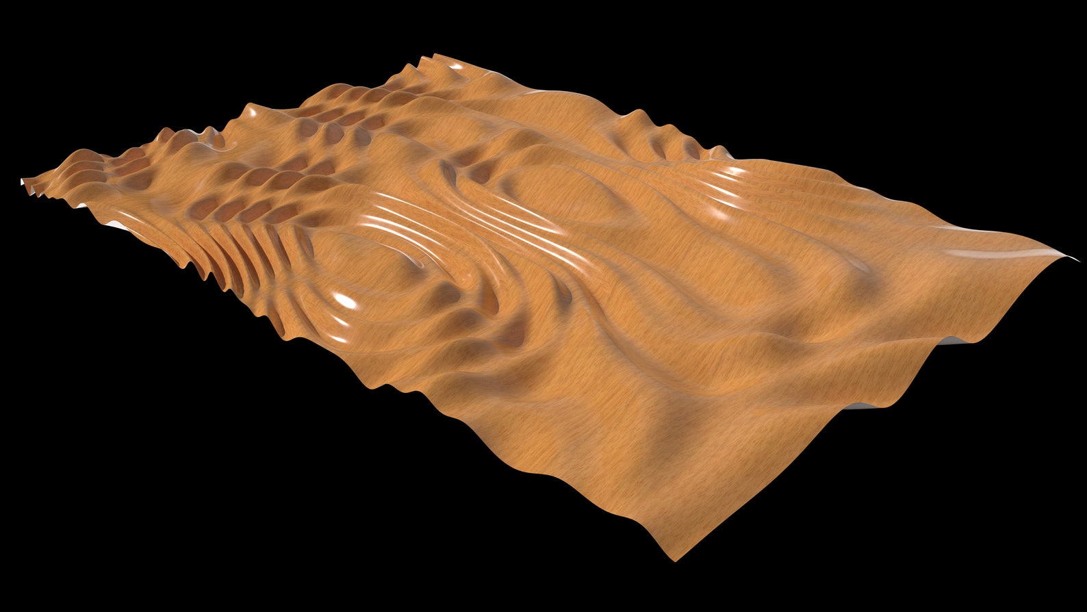 3D Wall Decor Panel STL | Wave Pattern Relief | CNC Router Files ...