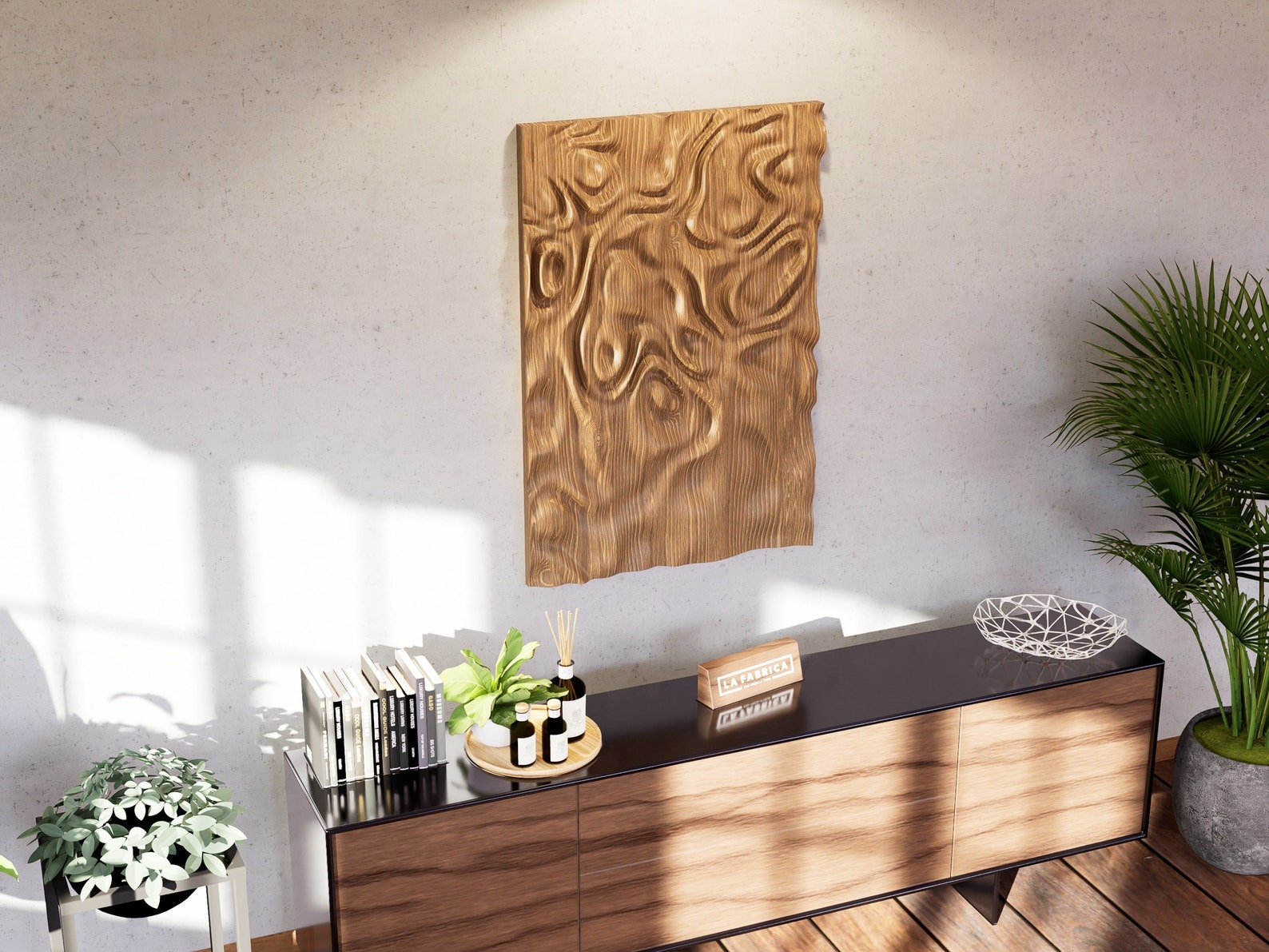 Decorative Wall Panel STL | Organic Wave Relief | CNC Router Files ...