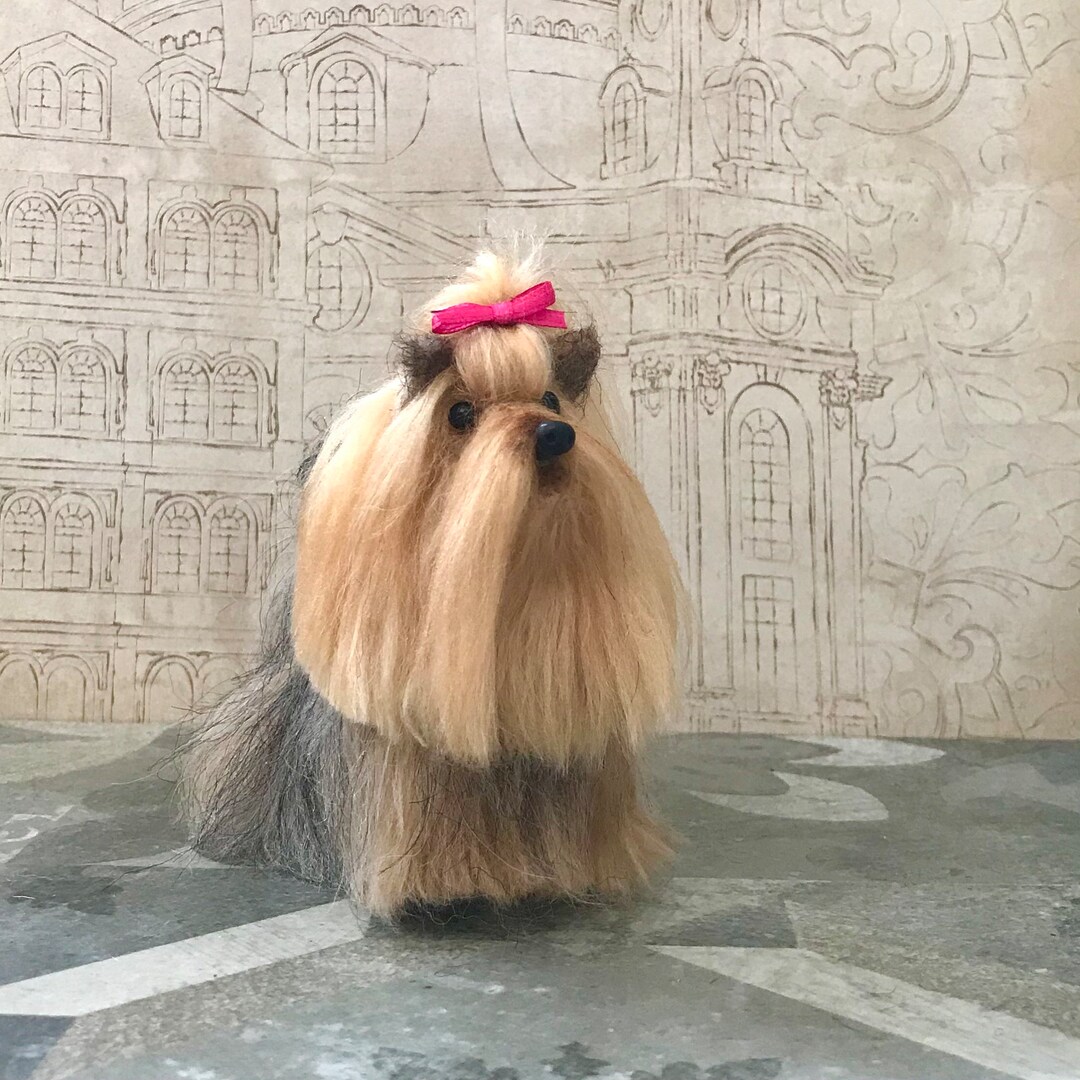 Miniature Dog Replica, Felt Dog, Yorkie, Yorkshire Terrier, Custom Made ...