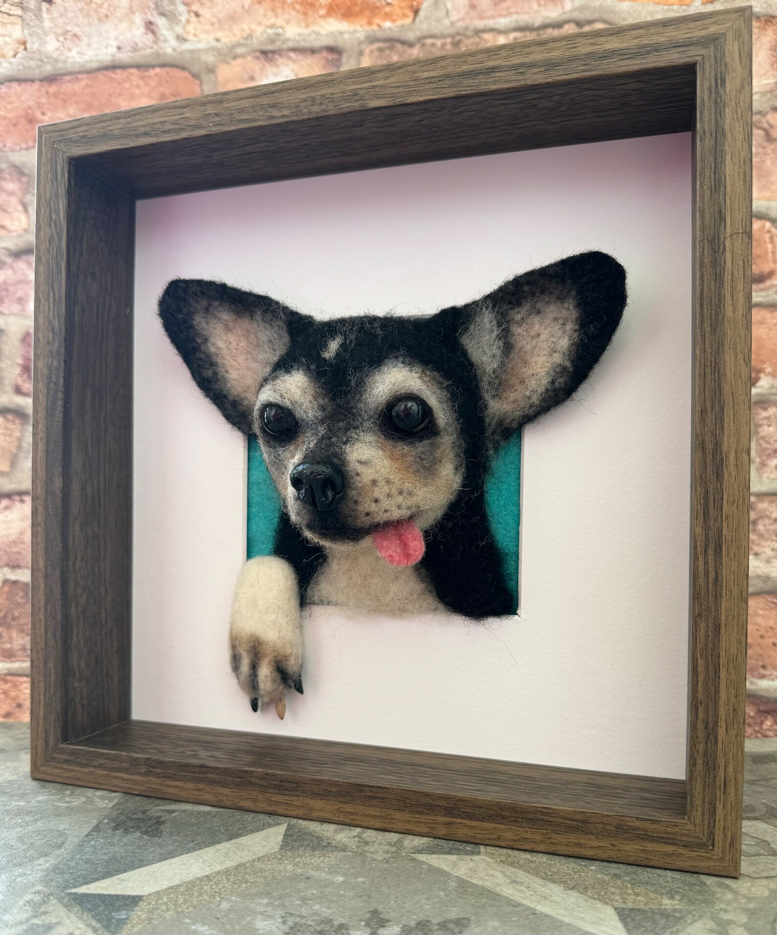3D Felted Dog Portrait, Custom Made Pet Portrait, Made to Order ...