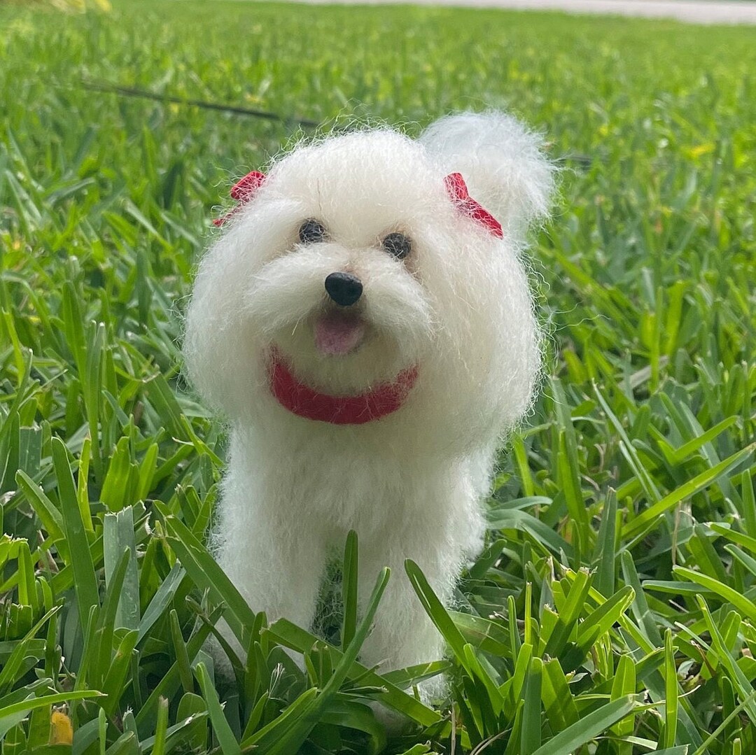 Custom Order,dog Replica, Miniature Maltese, Dog Memorial, Tiny Dog ...