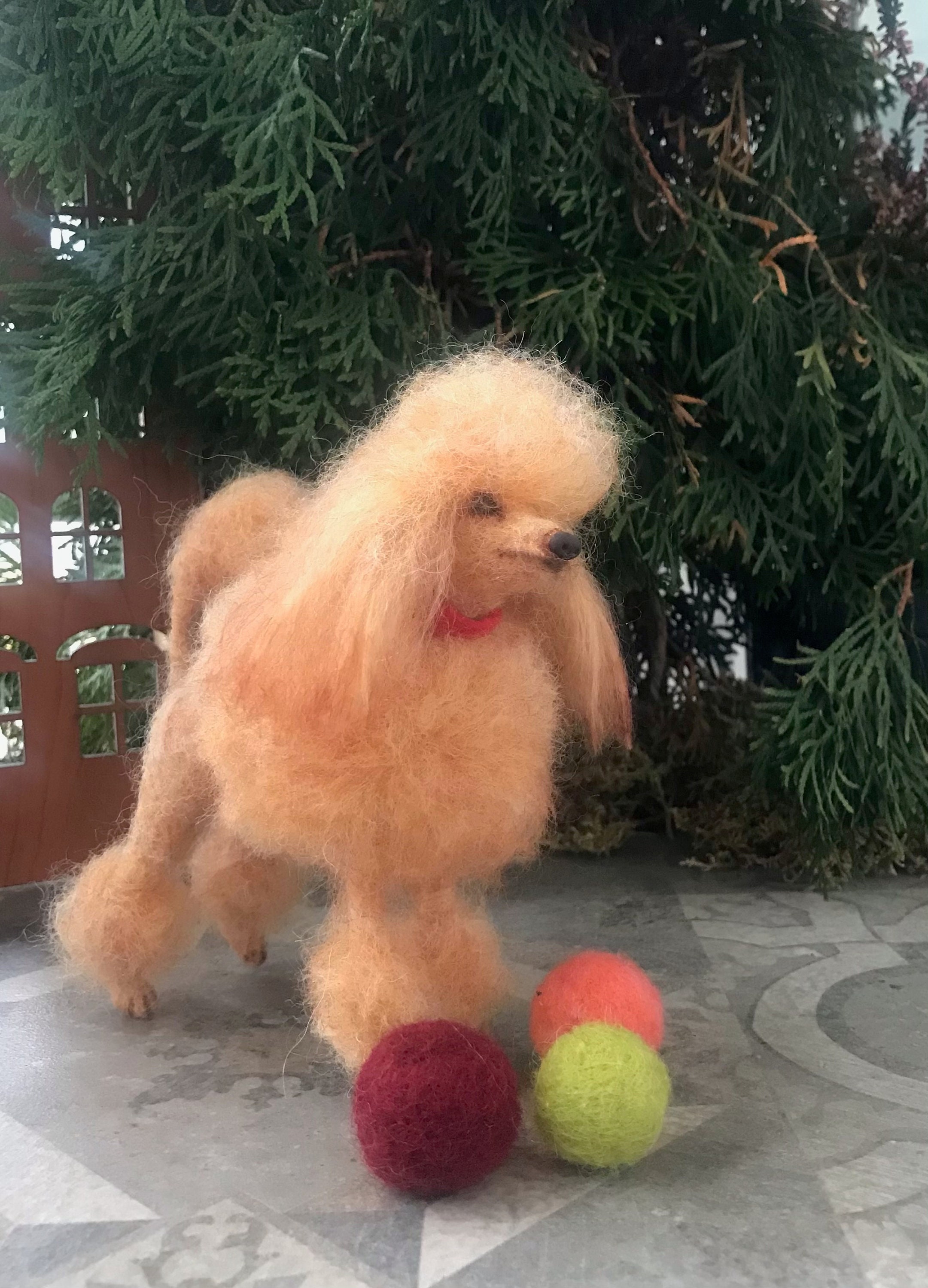 Miniature Dog Replica, Felt Dog, Miniature Poodle, Custom Made, Dog ...