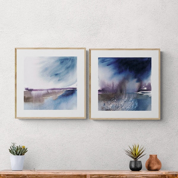 Indigo Abstract - Etsy