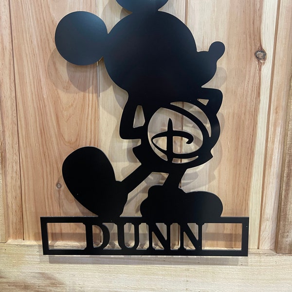 Mickey Address Sign - Etsy