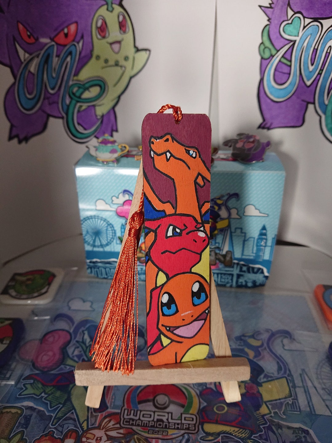 Hand-painted Pokémon Bookmark (charmander, Charmeleon, Charizard ...