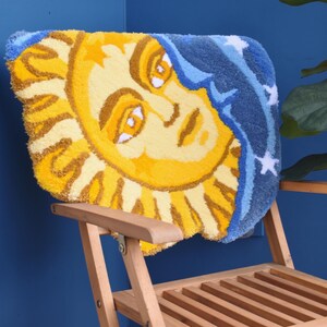 Sun and Moon Tufted Rug! - Etsy