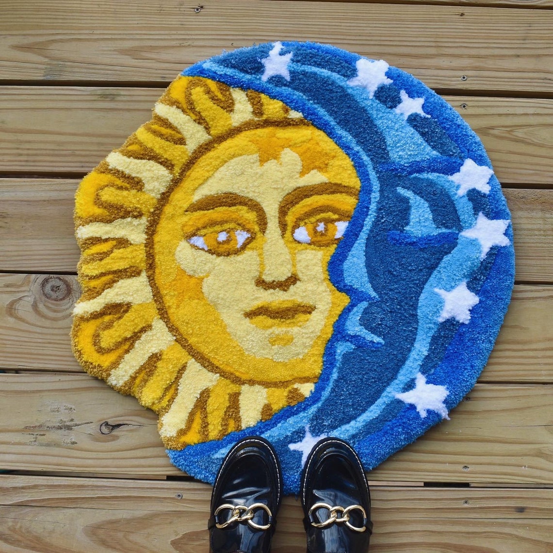 Sun and Moon Tufted Rug! - Etsy
