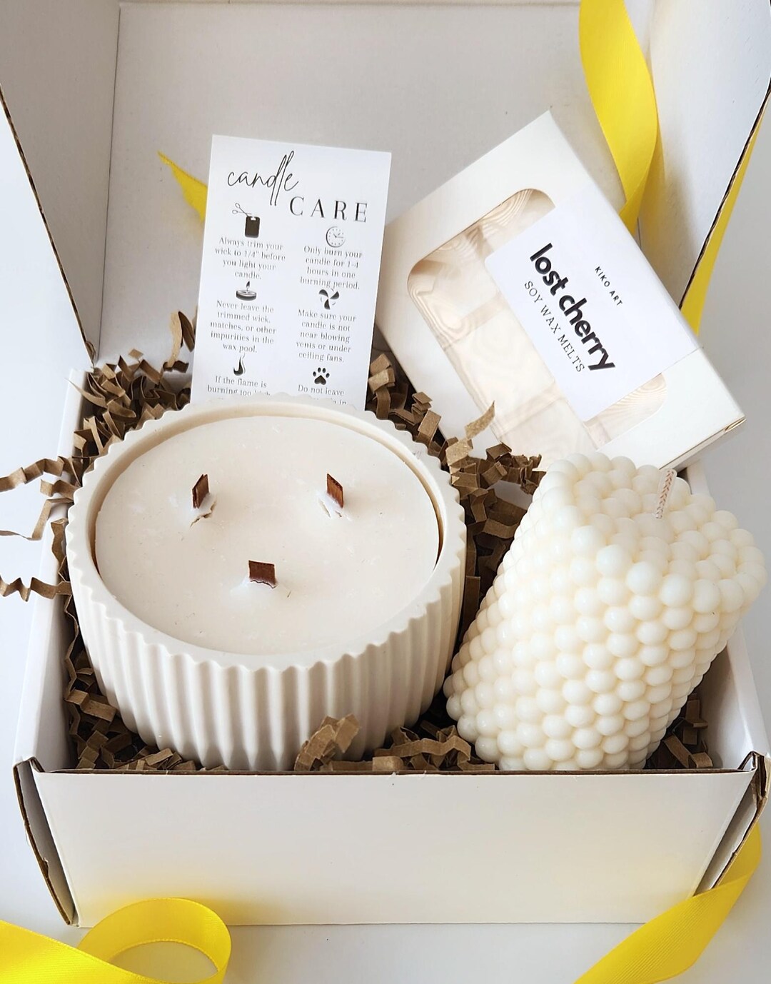 Candle Gift Box|250g Refillable Soy Candle|wax Melts|scented Pillar ...