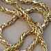 18K Solid Gold Franco Chain Necklace: Diamond-cut Round Foxtail Design ...