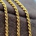 18K Solid Gold Rope Chain Necklace / Yellow 18K Rope Chain - Etsy