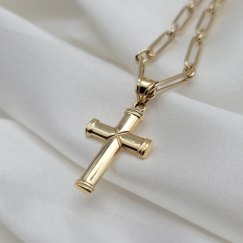 Gold Cross Necklace - Etsy