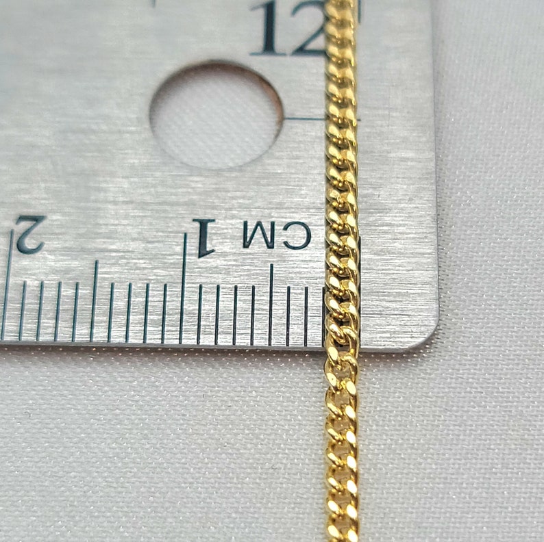 18K Solid Gold Miami Cuban Link Chain Necklace/18k Gold Yellow - Etsy