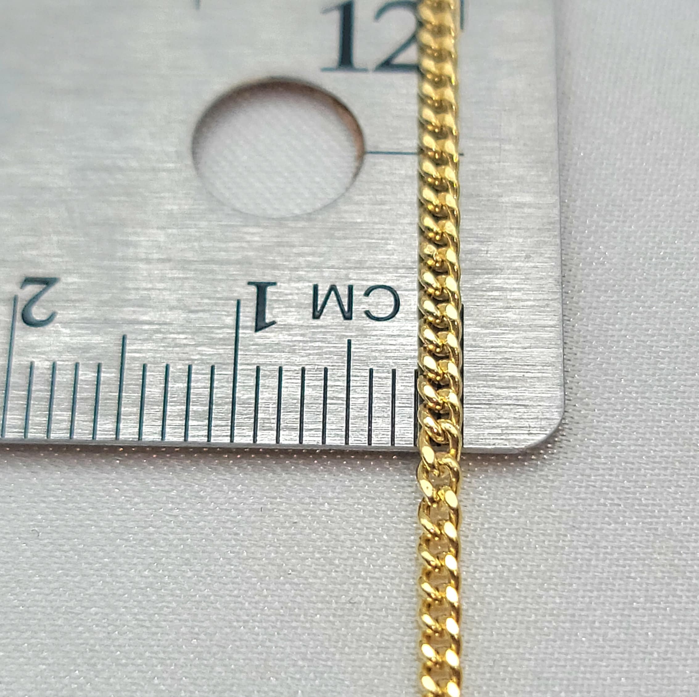 18K Solid Gold Miami Cuban Link Chain Necklace/18k Gold Yellow | Etsy